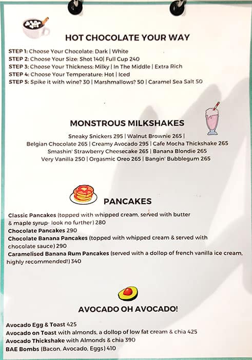 Menu at Where Else Diner & Bar, Pune, Villa #18