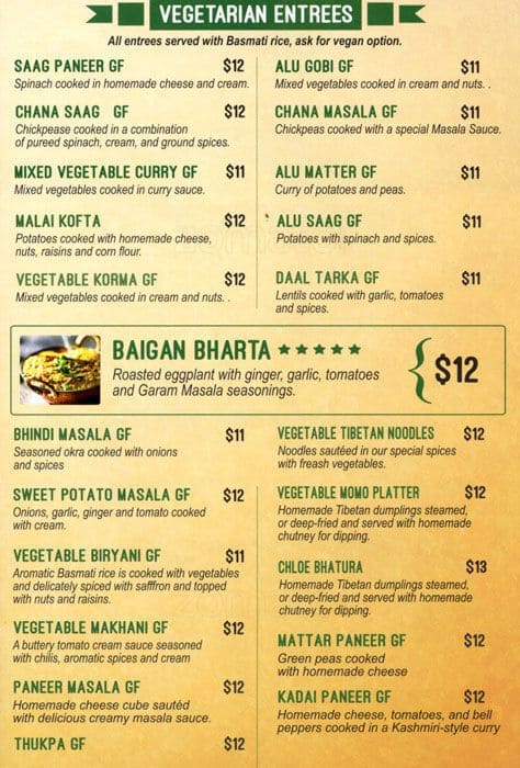 Menu at Yak And Yeti pub & bar, Denver, E Hampden Ave