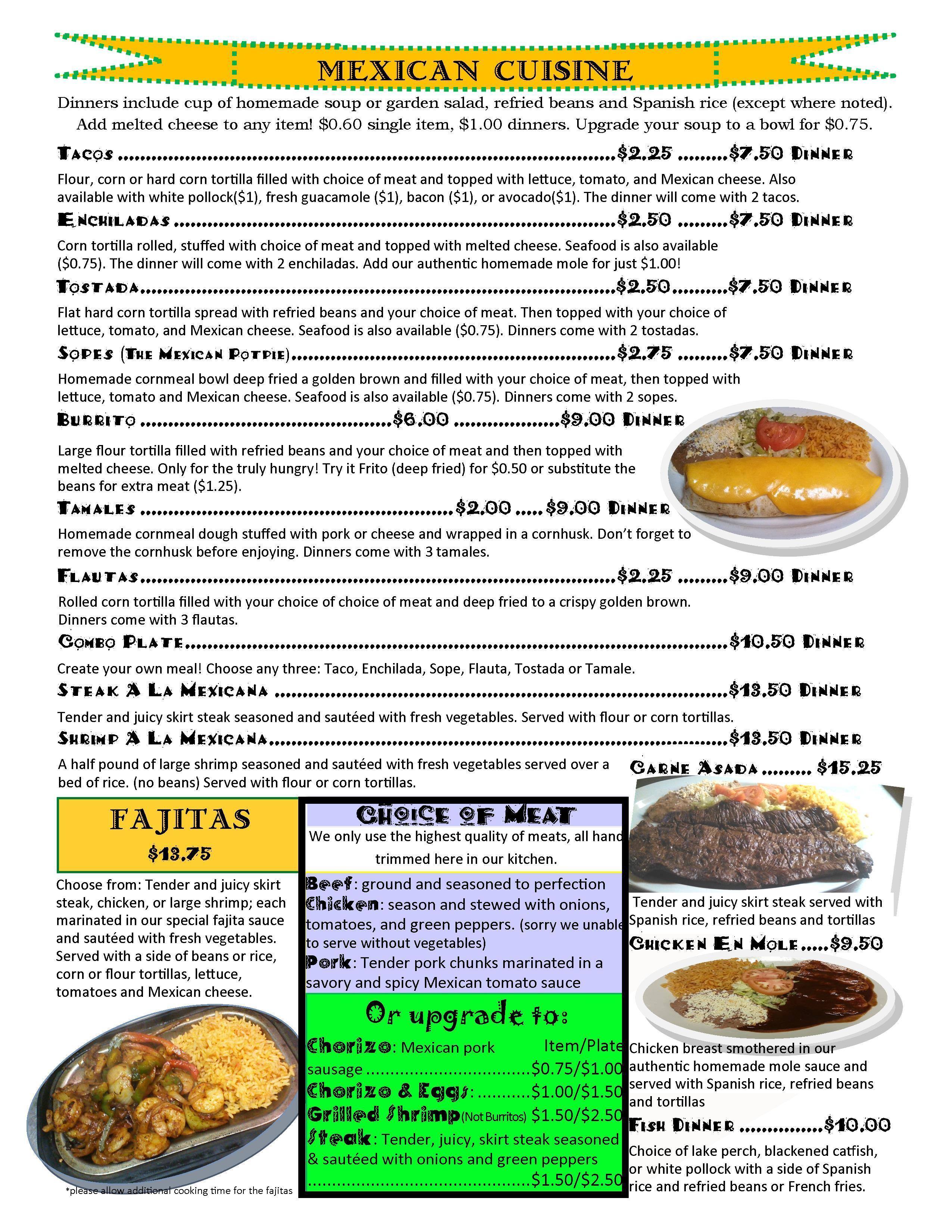 Menu at Leroy's Hot Stuff pub & bar, Porter