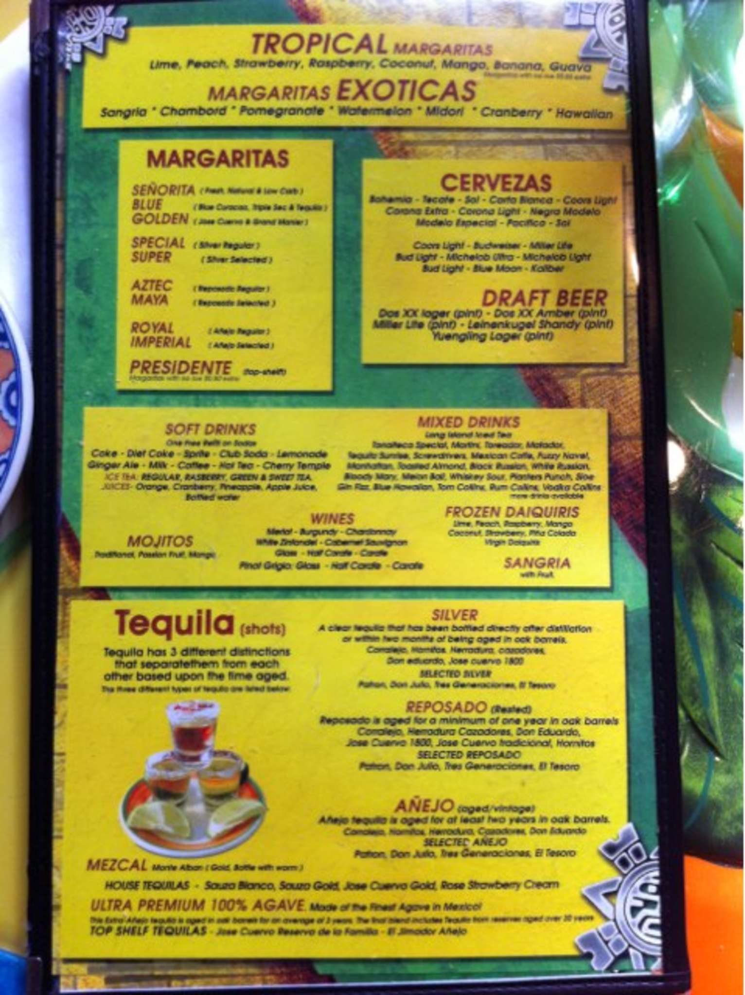 Menu at La Tonalteca restaurant, Scranton, 46 Viewmont Mall