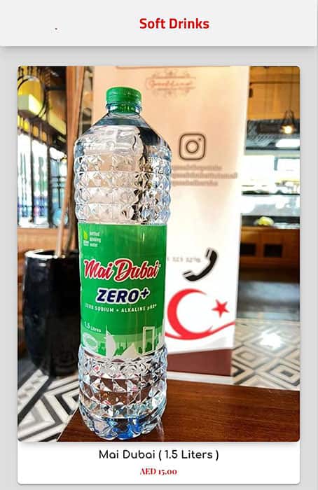 Carta del restaurante The Qasab, Dubai