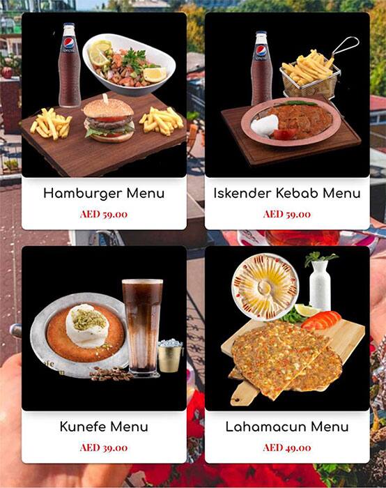 Carta del restaurante The Qasab, Dubai