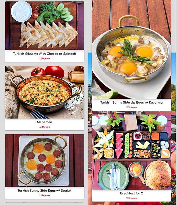 Carta del restaurante The Qasab, Dubai