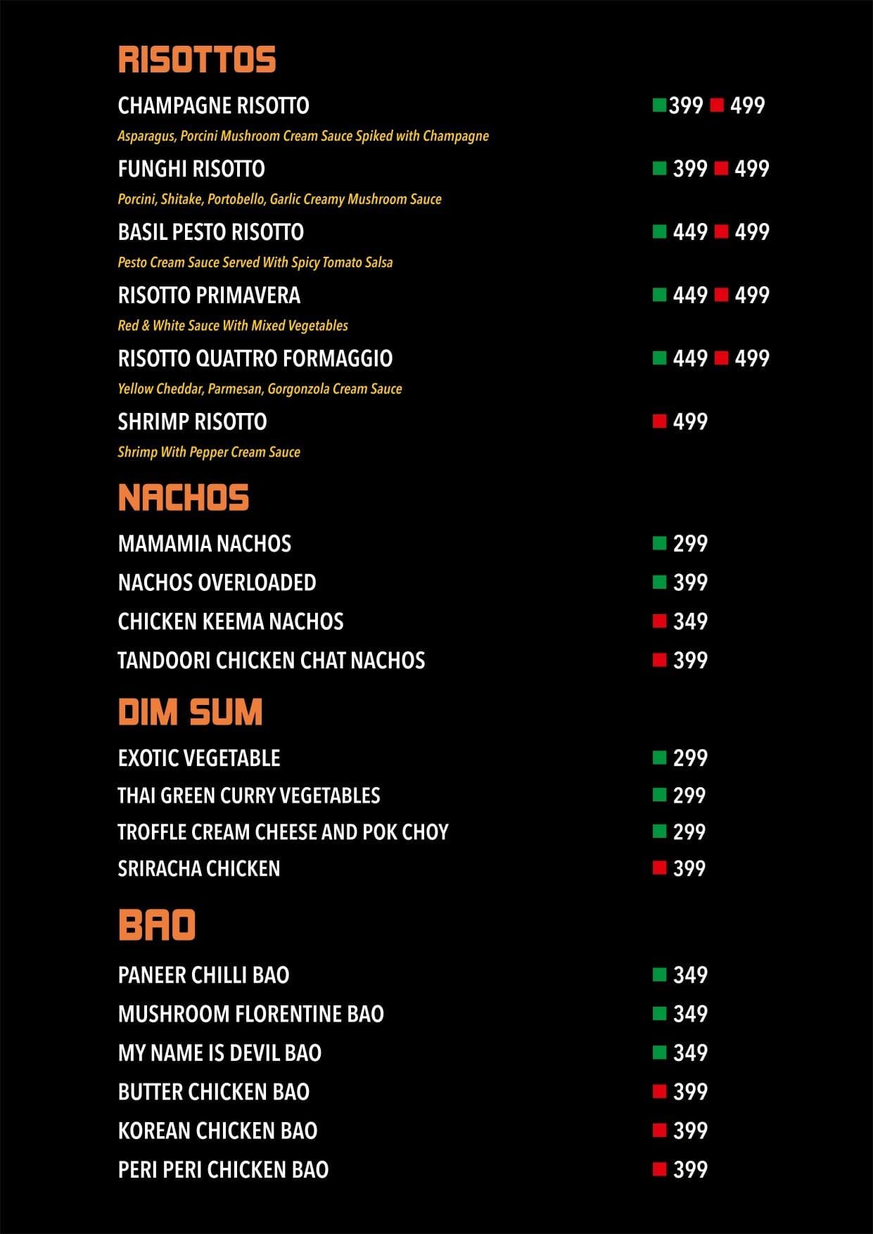 Menu at Ludo Kitchen & Lounge Best Live Music & Lounge Bar in Mira Road ...