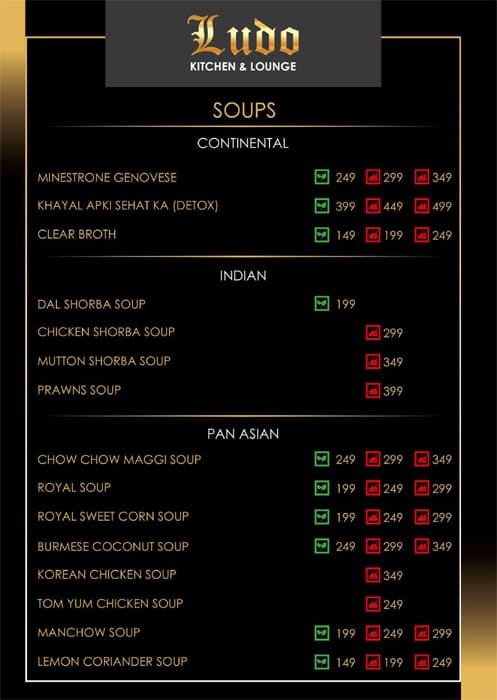 Menu at Ludo Kitchen & Lounge Best Live Music & Lounge Bar in Mira Road ...