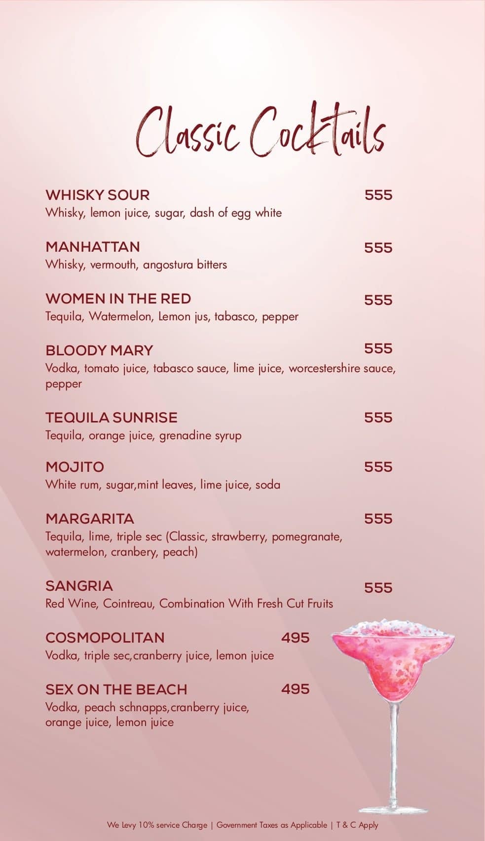 Menu of Sky Rozo, Janakpuri, New Delhi