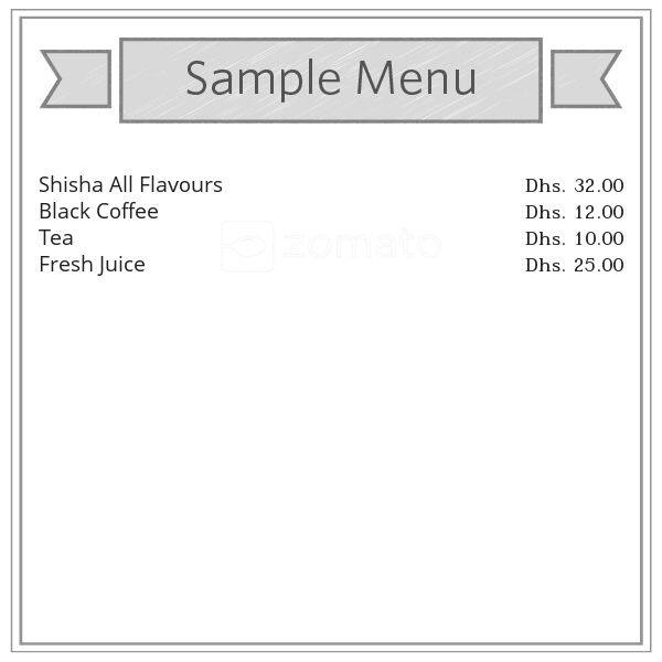 Menu at Nara Cafe, Dubai, England Y10