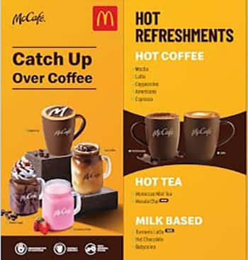 Menu of McDonald's, Dwaraka Nagar, Vizag