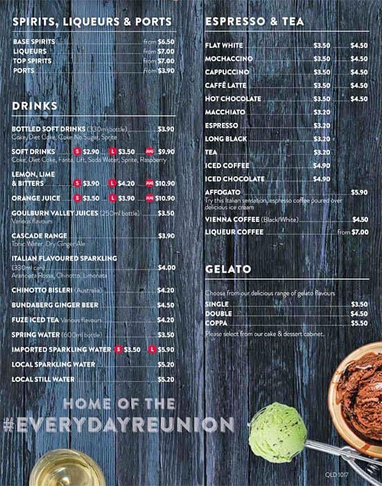 Menu at Fasta Pasta restaurant, Aspley