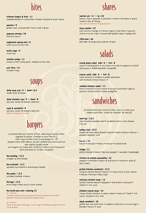 Menu at West Coast Grill restaurant, Pitt Meadows