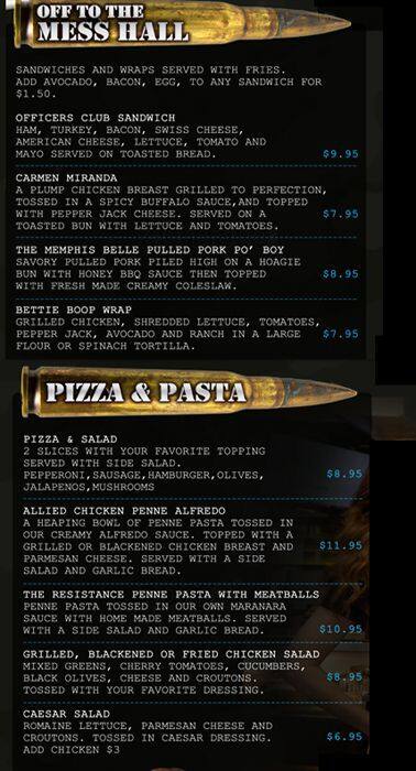 Menu at Bombshells pub & bar, Webster, 803 E Nasa rd 1