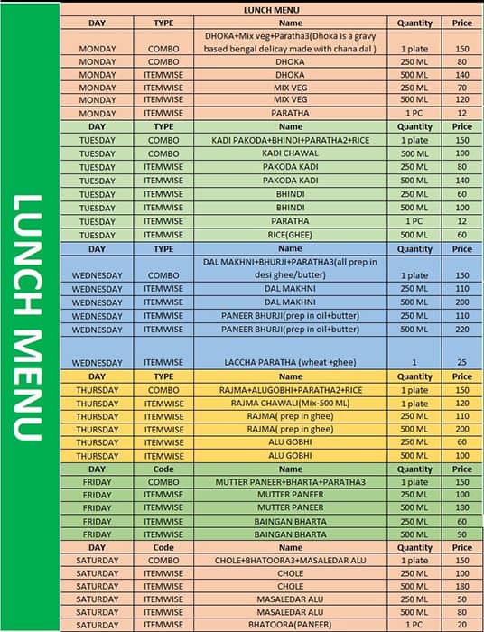 Menu of Anar Foodworks, Kharghar, Navi Mumbai