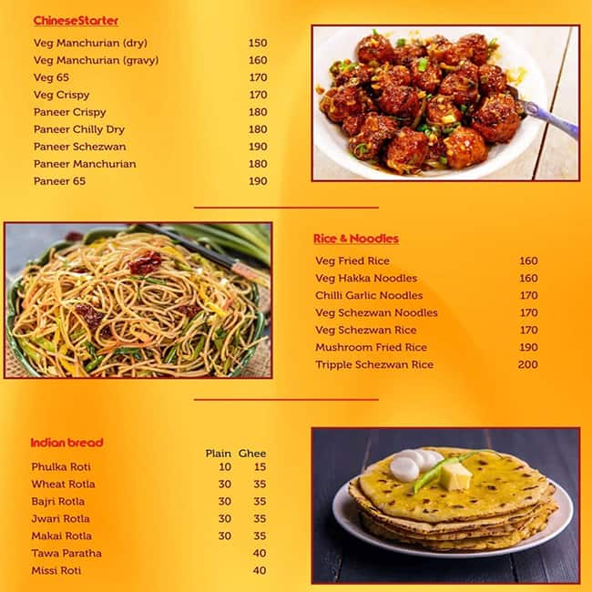 Menu at Rajwadi Gaurav Thali, Veg Restaurant and Banquet hall Wakad ...