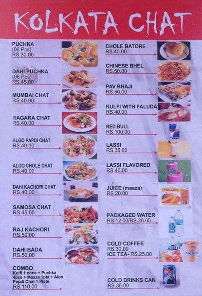 Menu at Kolkata Chat, Kolkata, Ground Floor