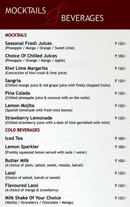 Bayleaf - Hotel Express Residency Menu - Zomato