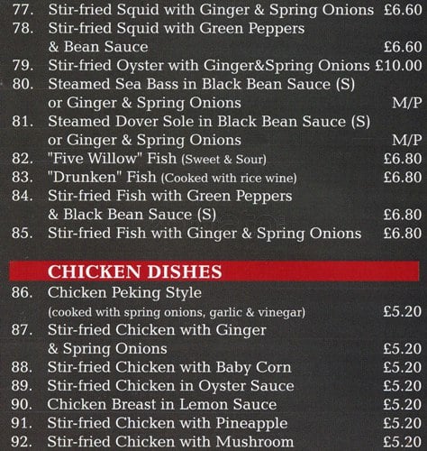 Menu at Welcome Inn, 49 High Street - Restaurant prices