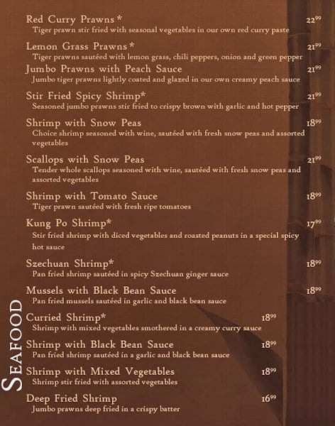 Menu at Royal Garden Restaurant, Hinton