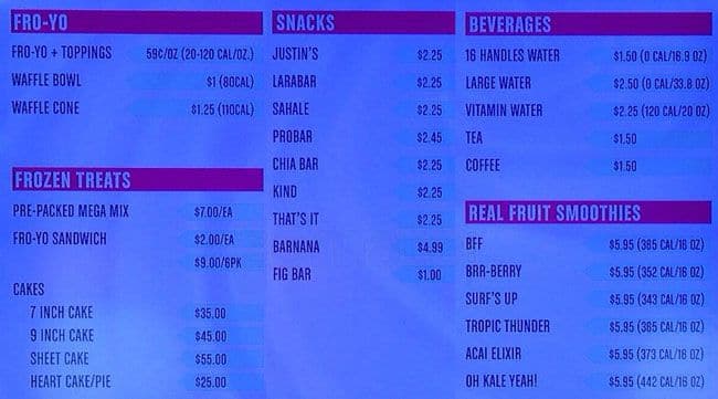 16 Handles Menu, Menu for 16 Handles, Upper East Side, New York City ...