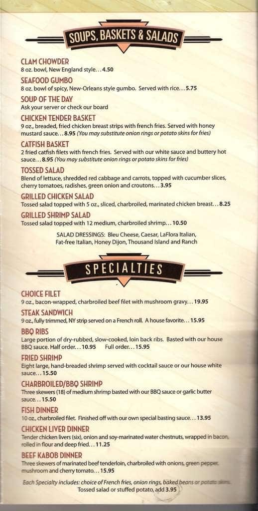 Menu at Belmont Grill pub & bar, Memphis, Poplar Ave