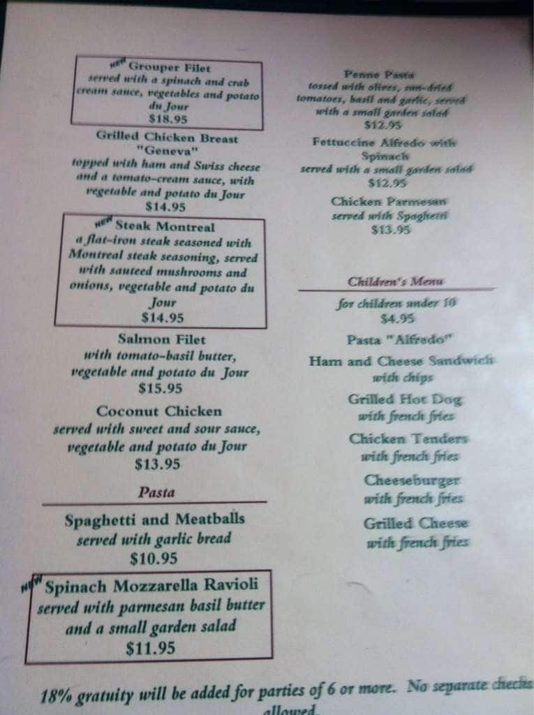 Menu at Bohemia Cafe & Bakery, Chesapeake City