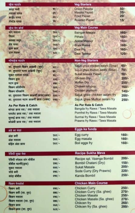 Recipe Non Veg Menu, Menu for Recipe Non Veg, Deccan Gymkhana, Pune ...