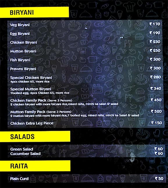 Menu at Step In Eleven To 11, Hyderabad