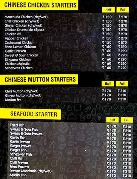 Menu at Step In Eleven To 11, Hyderabad