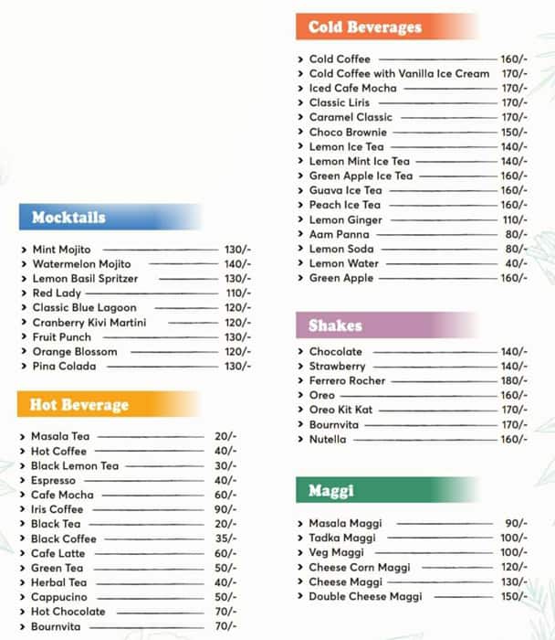 Menu at D cafe & restaurant, Ahmedabad