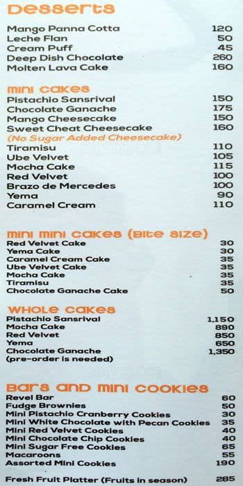Menu at Naci Cafe Lounge, San Juan, Unit 204