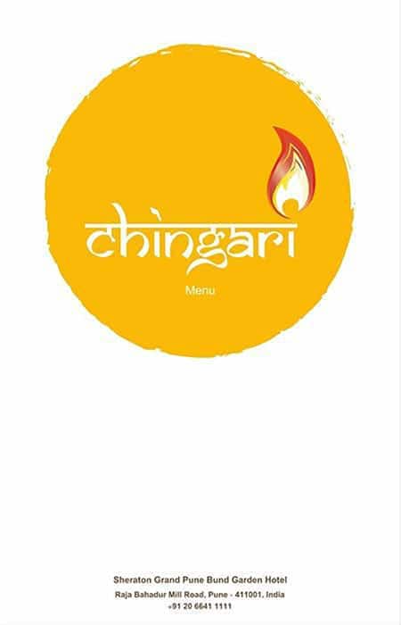 Menu of Chingari - Sheraton Grand, Bund Garden Road, Pune