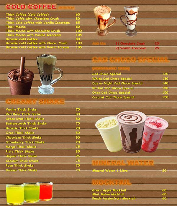 Menu of Coffee & Shakes Plus, Hinjawadi, Pune