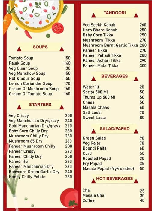 Menu of Hari Kamal, Ulwe, Navi Mumbai