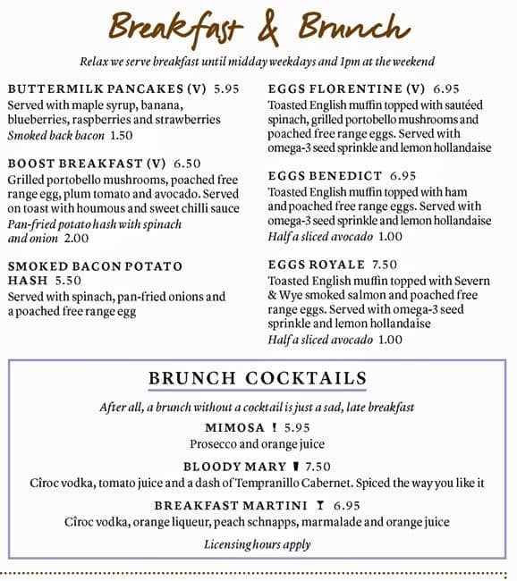 Menu at All Bar One Moorgate, London, 127 Finsbury Pavement