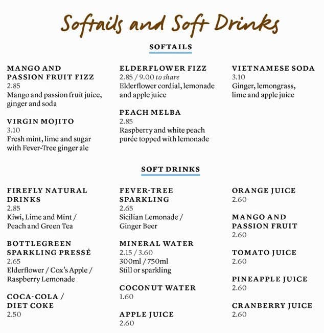 Menu at All Bar One Moorgate, London, 127 Finsbury Pavement