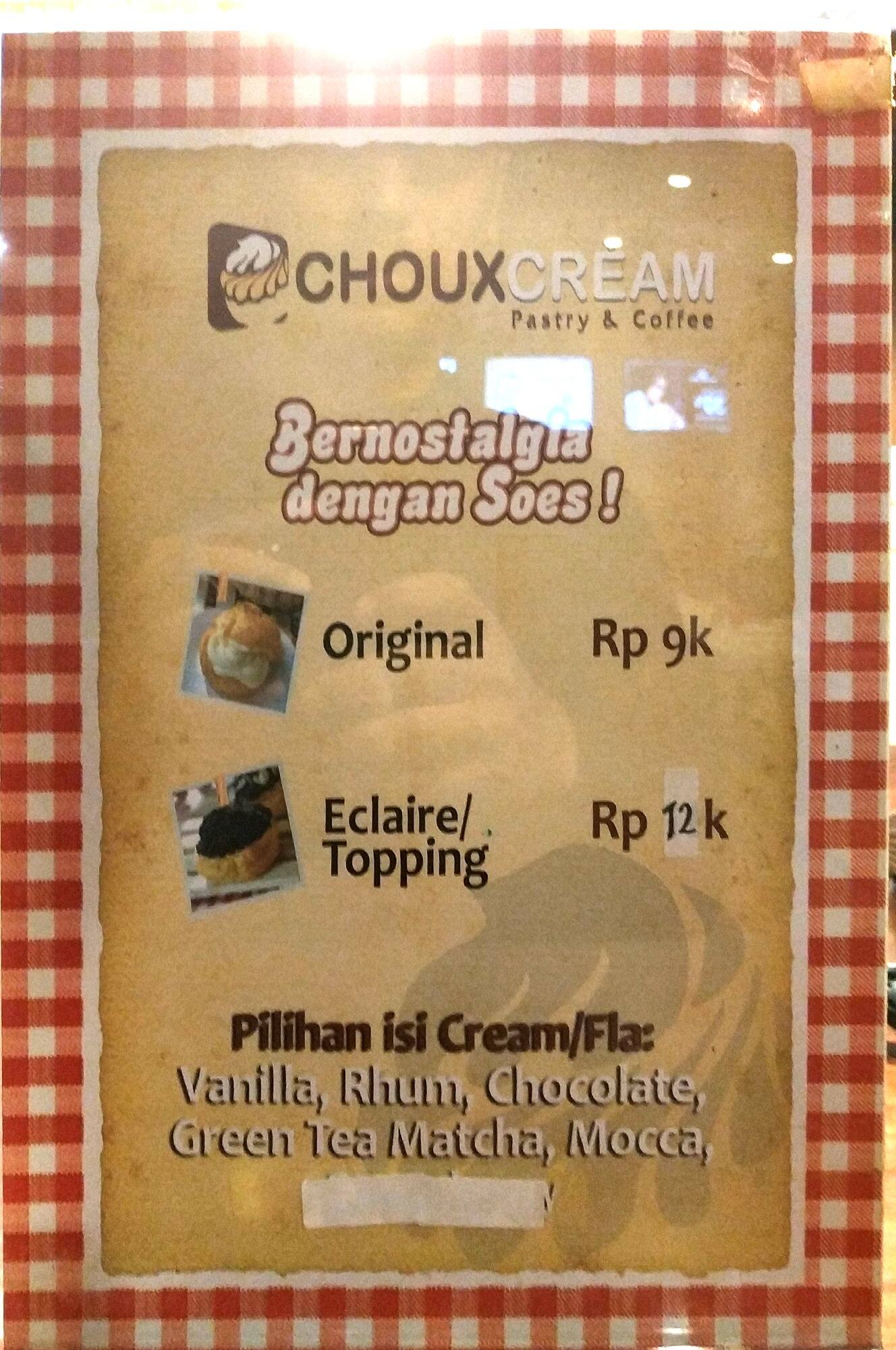 Choux Cream Menu, Menu untuk Choux Cream, Kuningan, Jakarta - Zomato ...