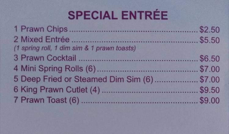 Menu at Golden Happiness restaurant, South Penrith