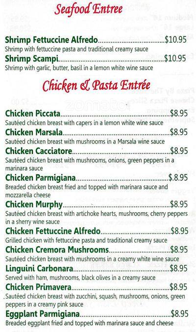 Menu at Aviano's Pizza Pasta Subs restaurant, Fort Worth