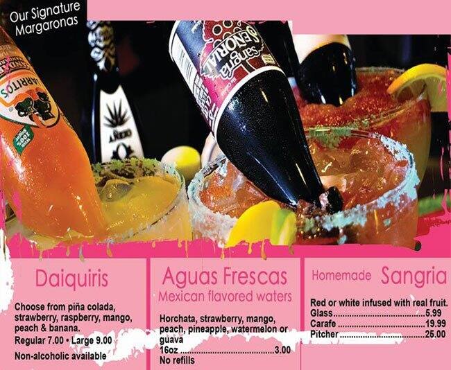 Menu at Don Julio Mexican Kitchen pub & bar, Lake Mary