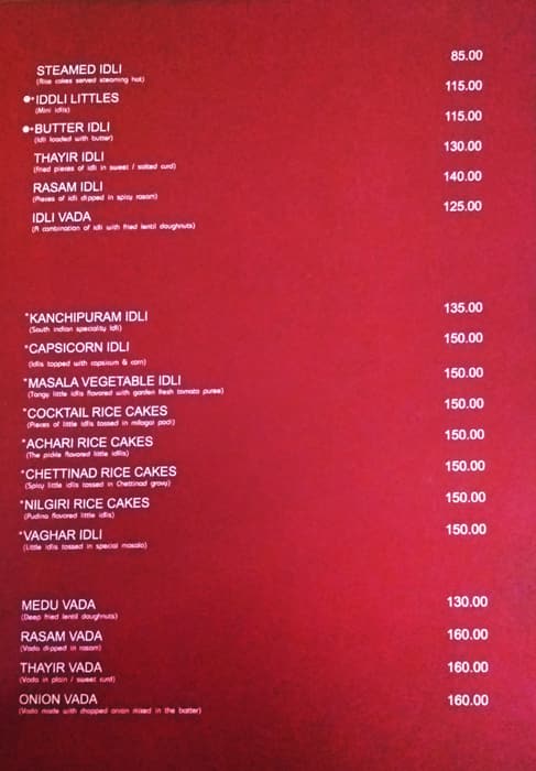 Menu at Sankalp Restaurant, New Delhi, Gopala Tower