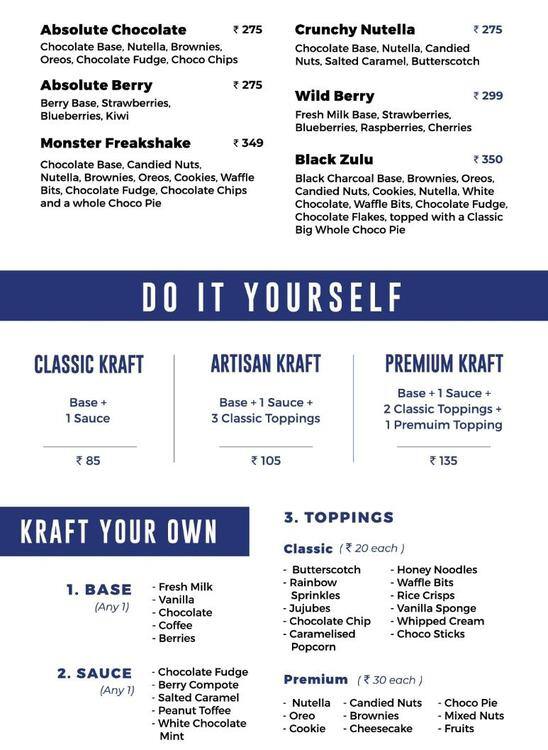 Menu at The Secret Kitchen, Mumbai, 4