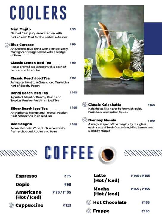 Menu at The Secret Kitchen, Mumbai, 4