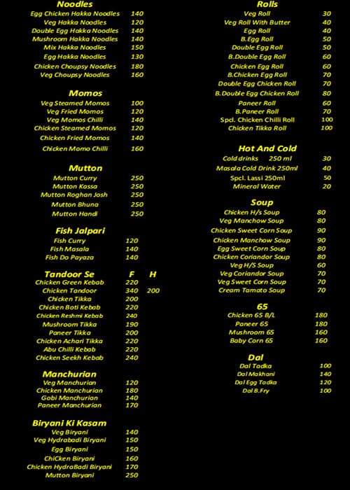 Menu of The Hungry, Mango, Jamshedpur