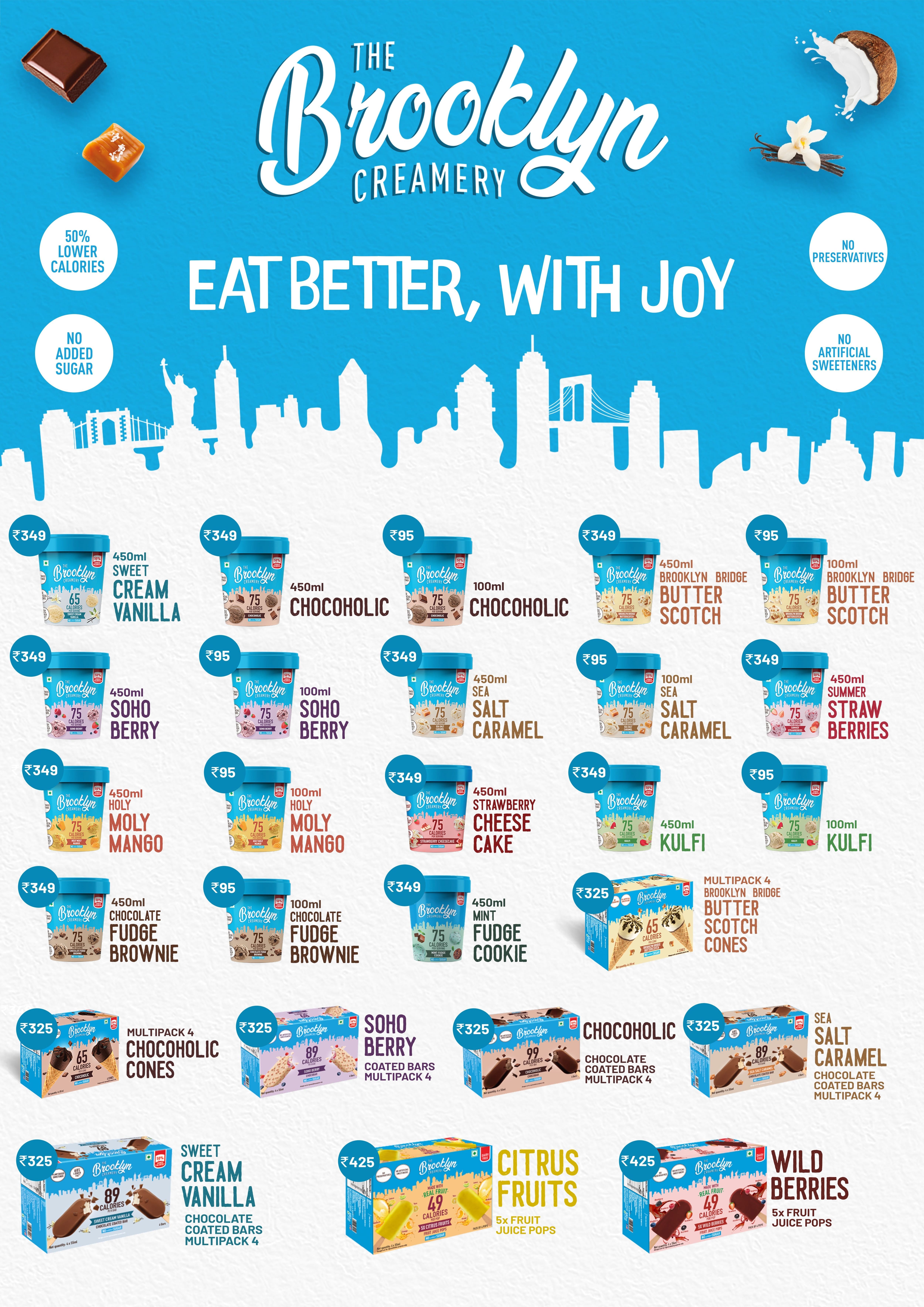 Menu of The Brooklyn Creamery, Parel, Mumbai