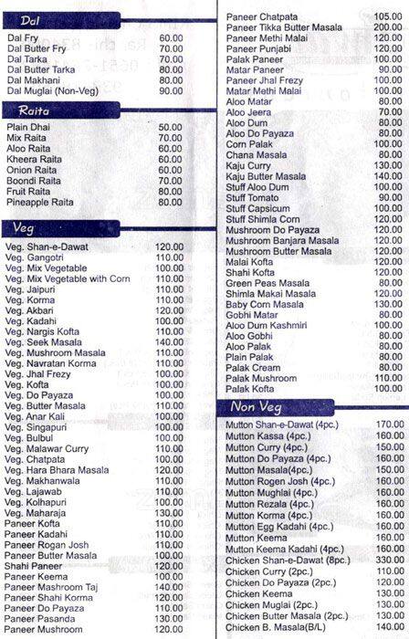 Daawat Menu, Menu for Daawat, Bariatu, Ranchi - Zomato