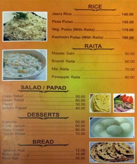 Satkar's Veg Paradise Menu - Zomato