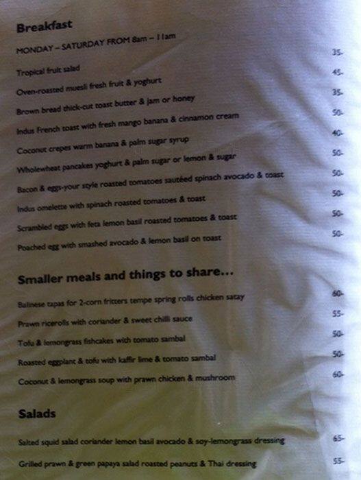 Indus Menu, Menu for Indus, Ubud, Bali - Zomato Indonesia