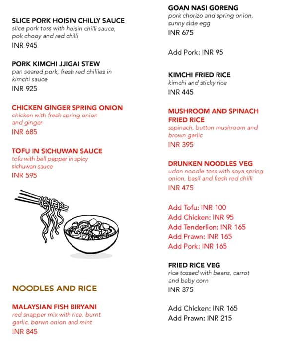 Menu at Ping's Bia Hoi - Gurgaon, Gurugram