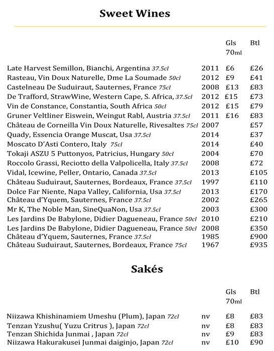 Menu at Restaurant 1890 by Gordon Ramsay, London