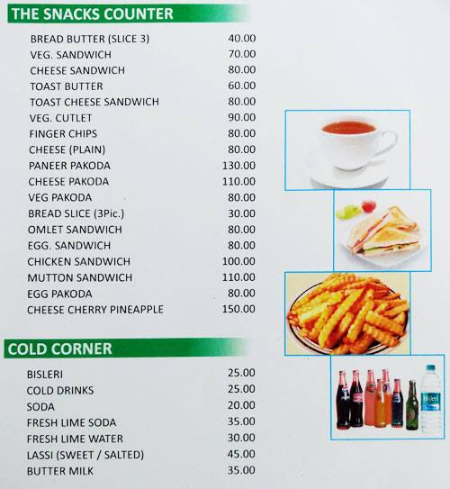 Menu at Hotel Garva, Nashik, Mumbai Nasik Highway