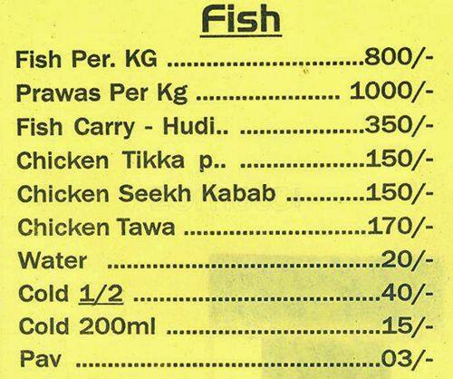 Daya's Menu, Menu for Daya's, Kharghar, Navi Mumbai - Zomato